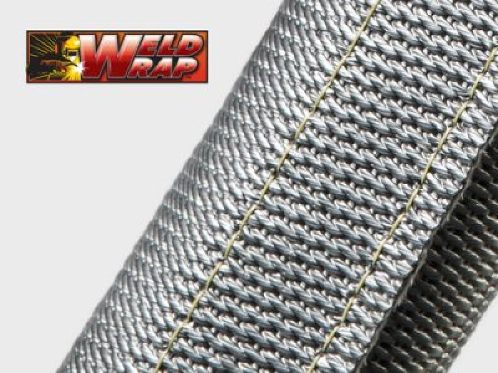 WELD WRAP® HEAVY DUTY - Braided Silica Yarn Wrap with Velcro for ...